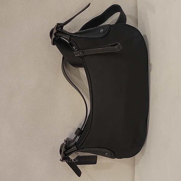 Coach | Bags | Coach Leather And Nylon Shoulder Bag | Poshmark